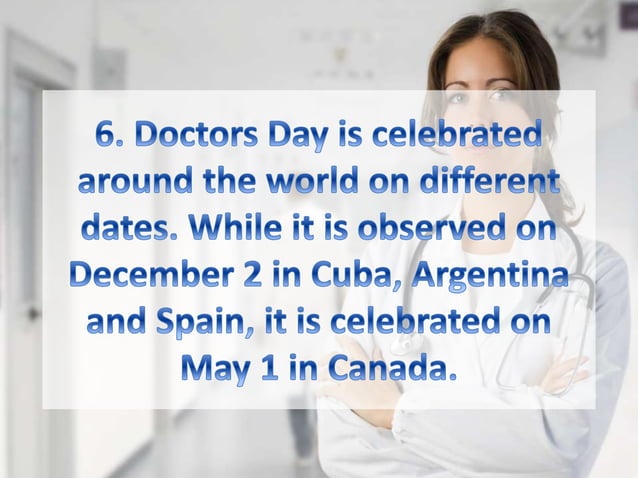 Seven interesting facts to know about national doctors day | PPTX