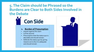 Seven key characteristics of claims | PPTX