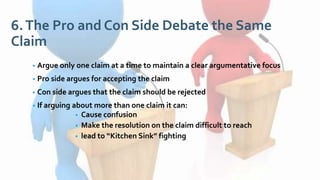 Seven key characteristics of claims | PPTX