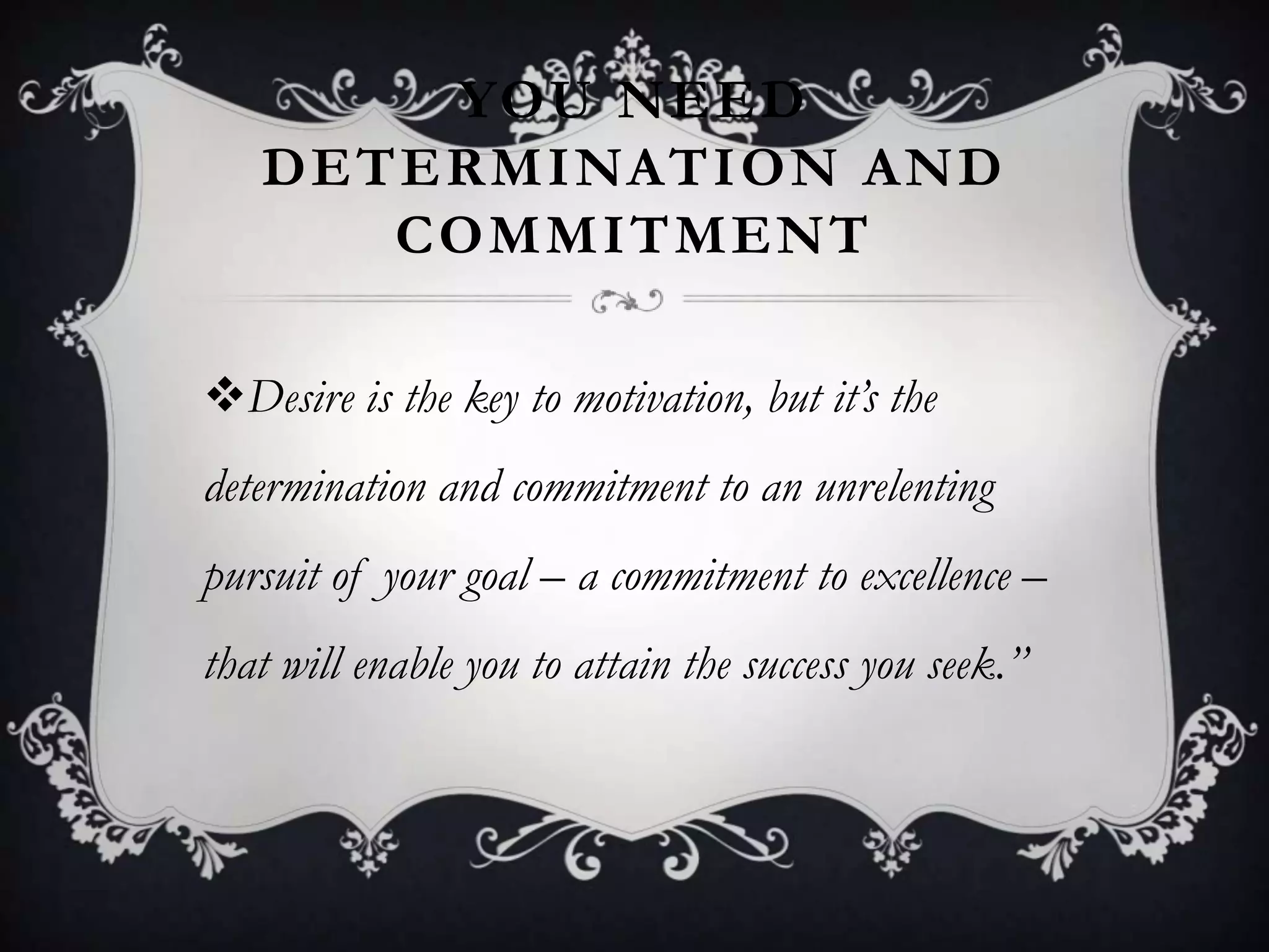 Seven keys to success | PPTX
