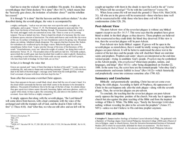 Seven Last Plagues | DOCX | Christianity | Religion & Spirituality