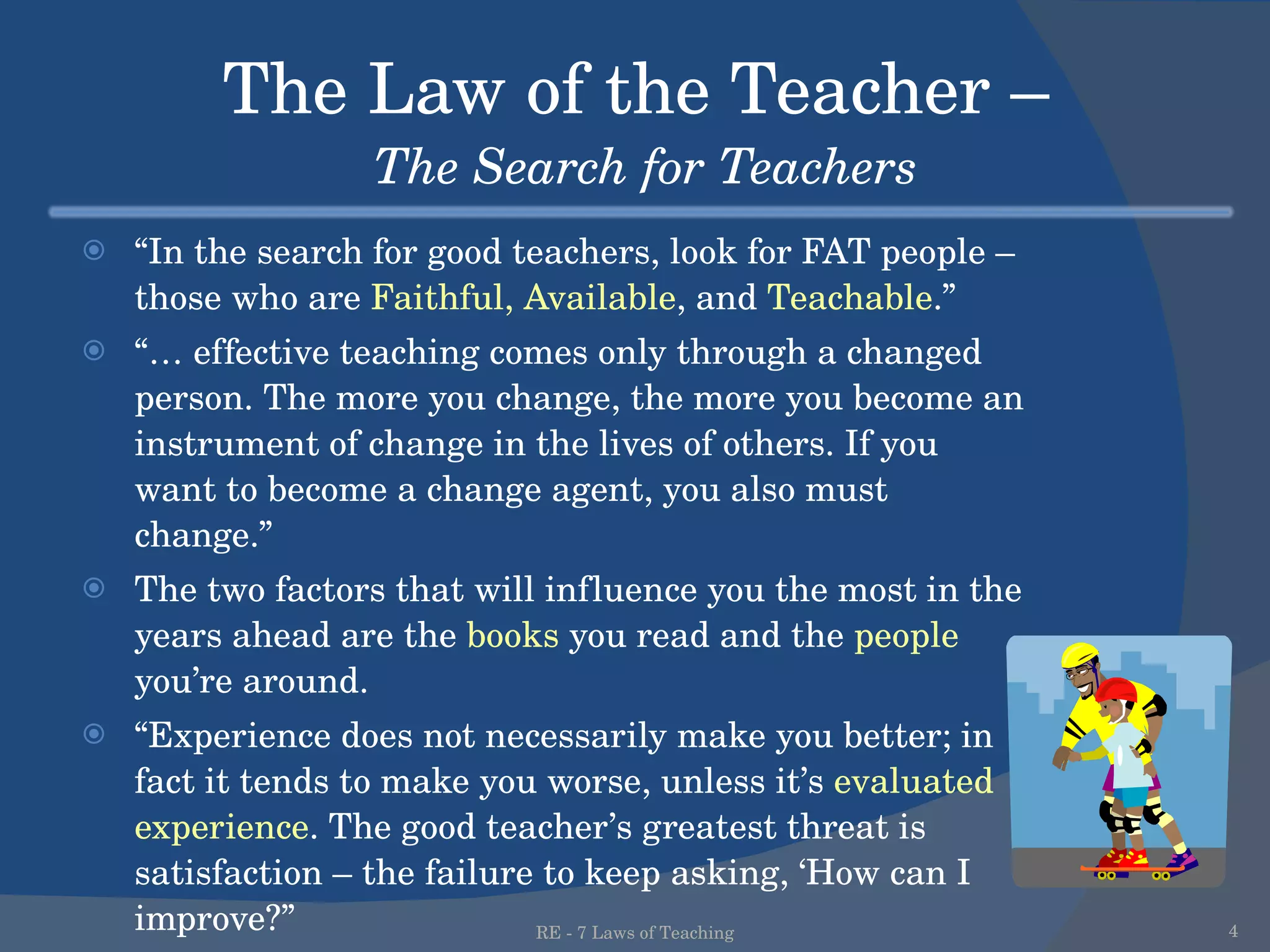 Seven Laws of Teaching | PPT