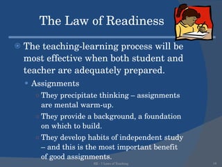 Seven Laws of Teaching | PPT