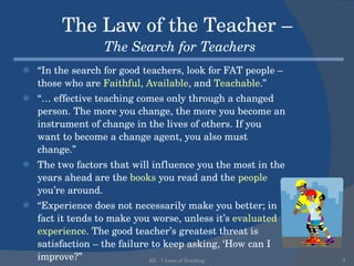 Seven Laws of Teaching | PPT