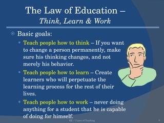 Seven Laws of Teaching | PPT