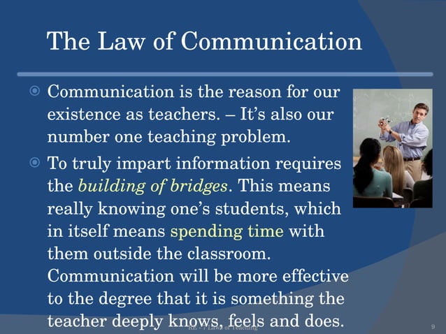 Seven Laws of Teaching | PPT
