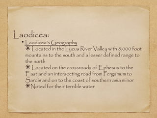 Seven letters teaching series week 8 Laodicea | PPT