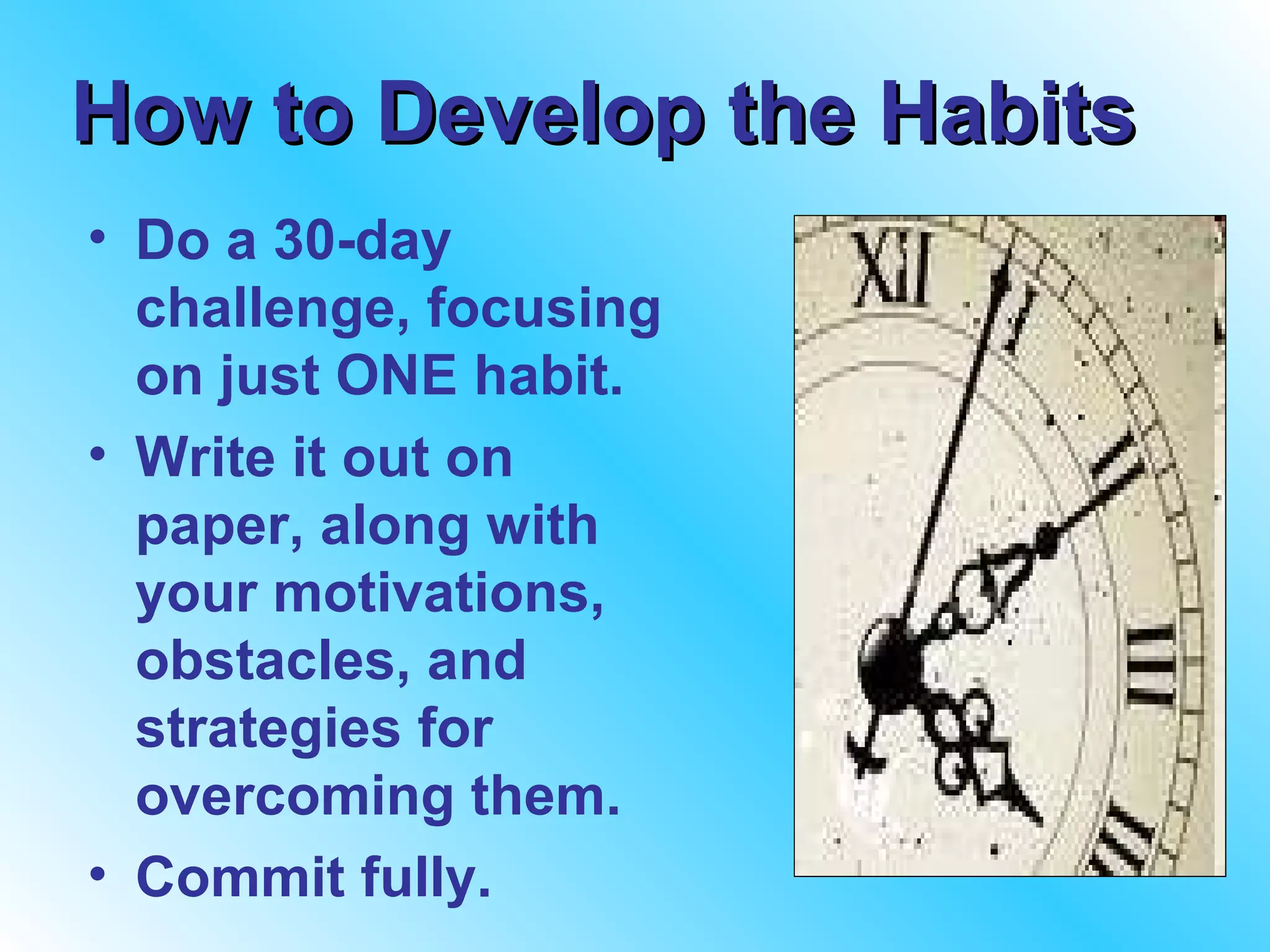 Seven little habits | PPT