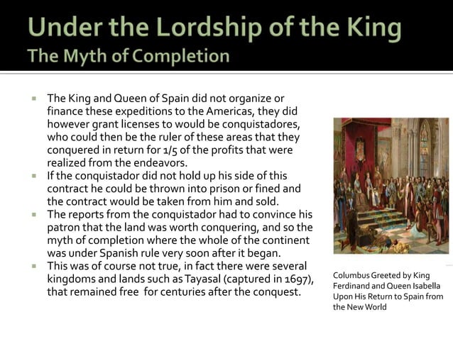 Seven myths of the Spanish Conquest | PPT