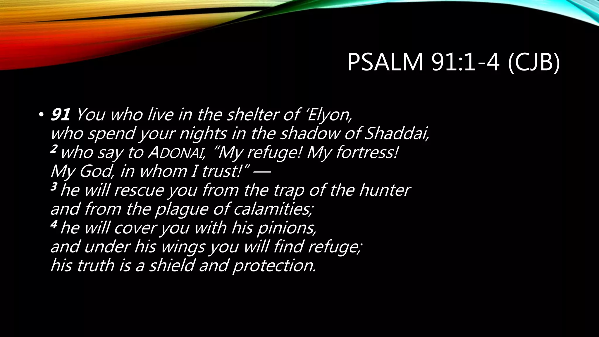 Seven names of god in judaism, Seven names of God in Christianism | PPTX