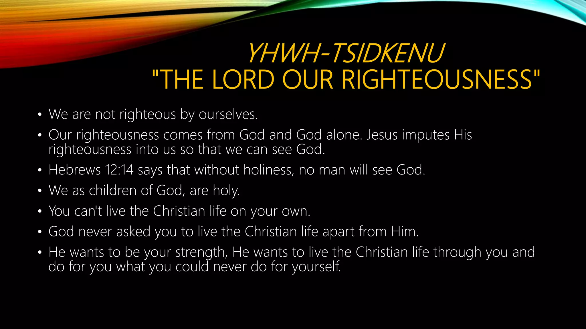 Seven names of god in judaism, Seven names of God in Christianism | PPTX