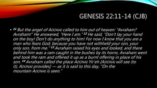 Seven names of god in judaism, Seven names of God in Christianism | PPTX
