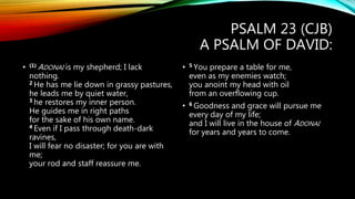 Seven names of god in judaism, Seven names of God in Christianism | PPTX