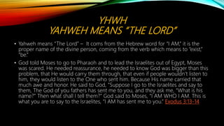 Judaism God Name