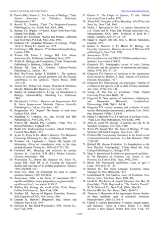 Seven non-darwinian theories opposite to evolution | PDF