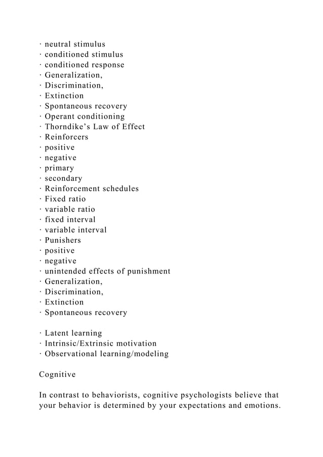 Seven Perspectives of Psychology – Terms ChecklistPsychodynami.docx ...