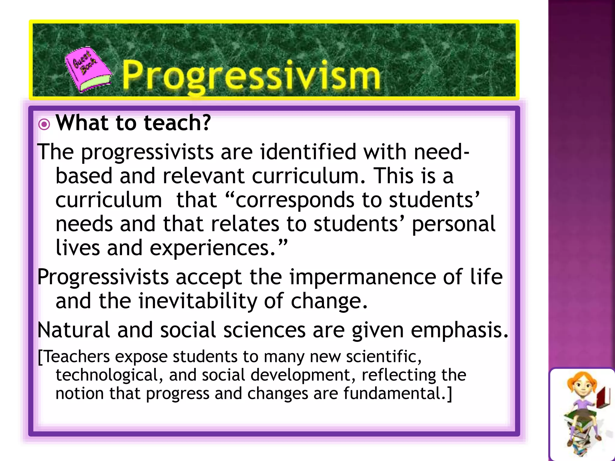 Seven philosopies of Education | PPTX