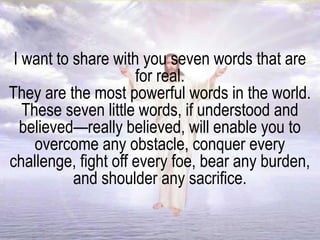 Seven Powerful Words | PPTX