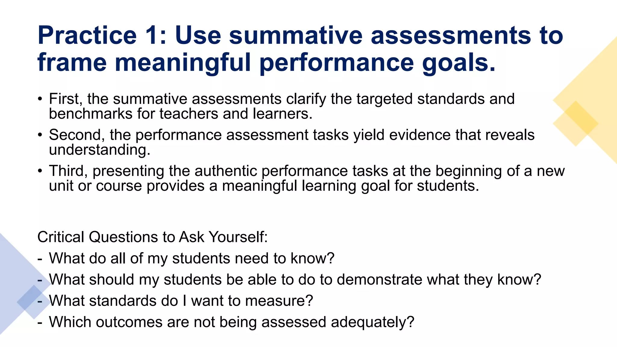 Seven practices for effective learning | PPTX