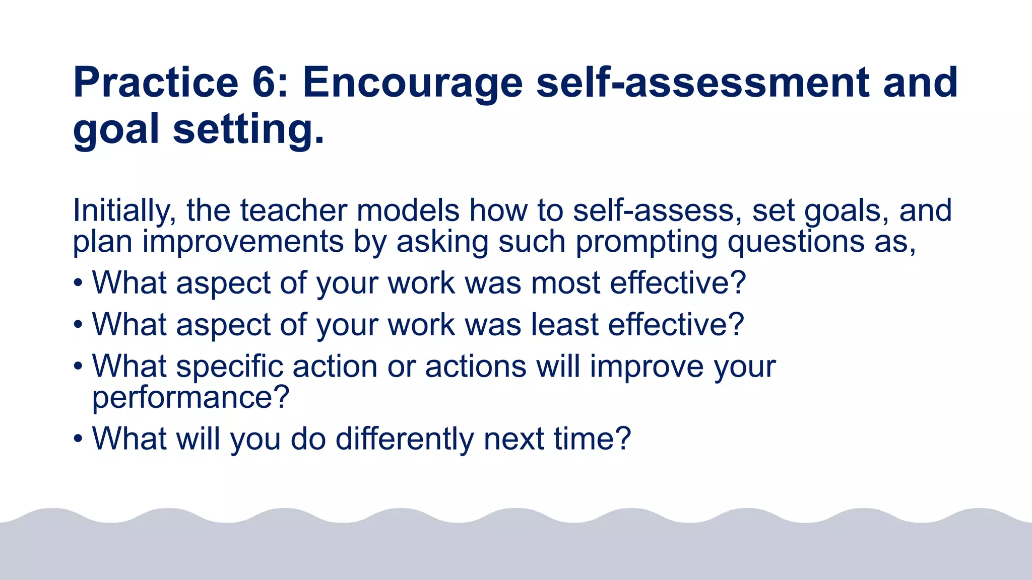 Seven practices for effective learning | PPTX