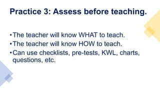 Seven practices for effective learning | PPTX
