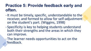 Seven practices for effective learning | PPTX