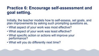 Seven practices for effective learning | PPTX