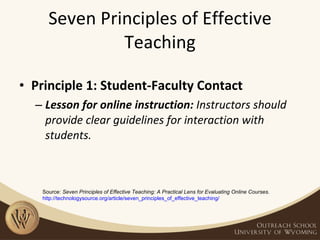 Seven principleseffectiveteaching | PPT