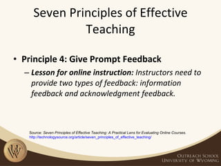 Seven principleseffectiveteaching | PPT