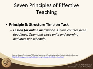 Seven principleseffectiveteaching | PPT