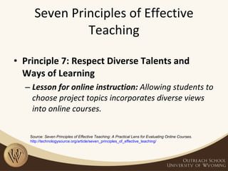 Seven principleseffectiveteaching | PPT