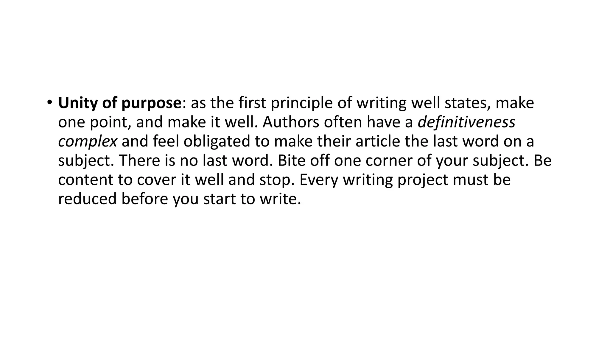 Seven principles of effective writing | PPT