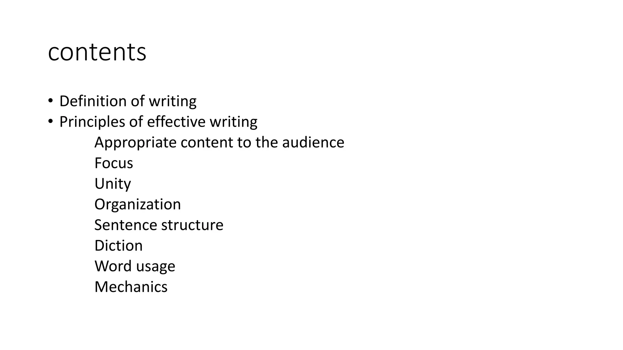 Seven principles of effective writing | PPTX