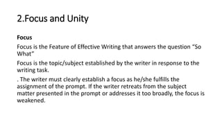 Seven principles of effective writing | PPTX