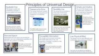 Seven principles of universal design | PPT