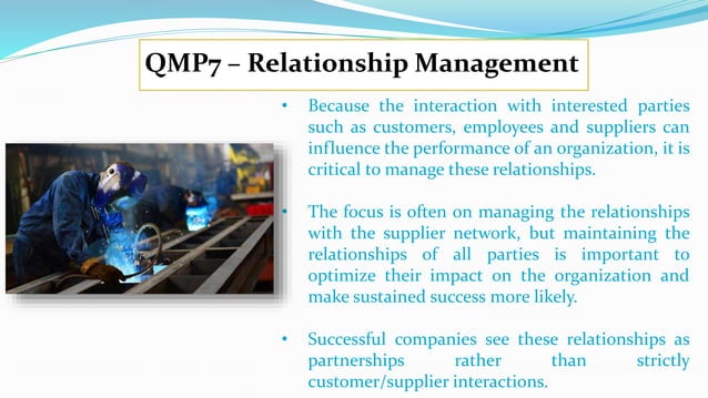 Seven quality management principles behind iso9001 requirements | PPTX | Business | Business and ...