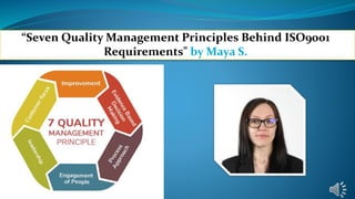 Seven quality management principles behind iso9001 requirements | PPT