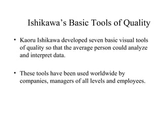 Seven quality tools | PPT