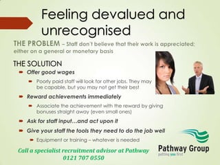 Seven reasons staff leave - How to keep good staff from leaving | PPT