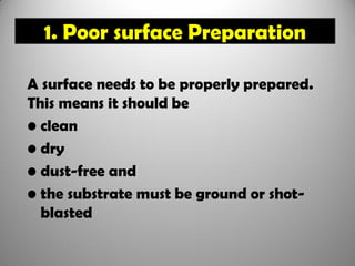 Seven reasons why epoxy floors fail | PPT