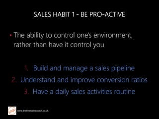 Seven sales habits for highly effective sales people | PPTX