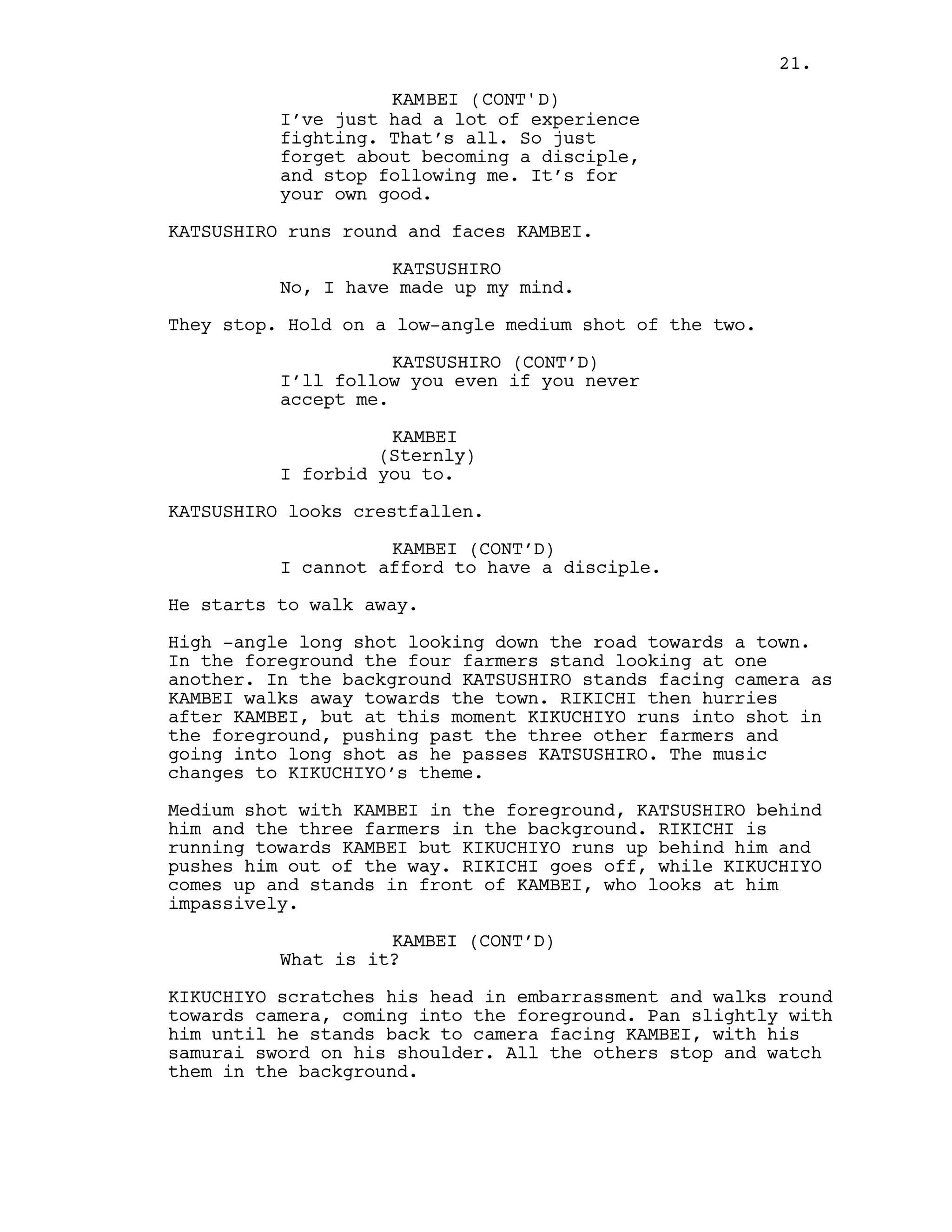 Seven Samurai Movie script | PDF