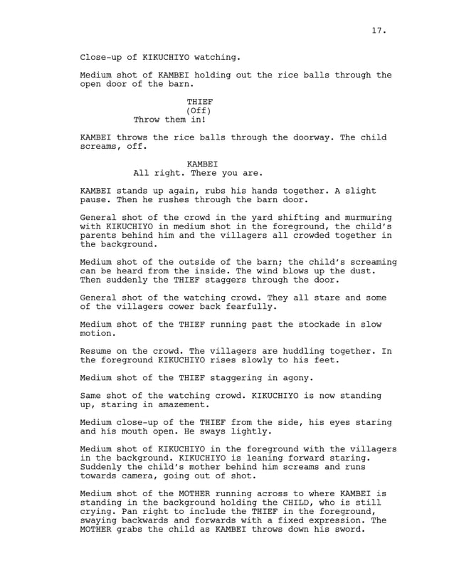 Seven Samurai Movie script | PDF | Equine Sports | Sports