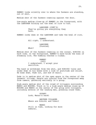 Seven Samurai Movie script | PDF