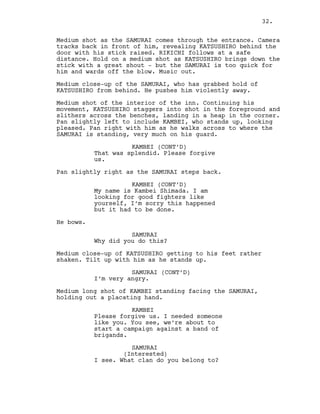 Seven Samurai Movie script | PDF