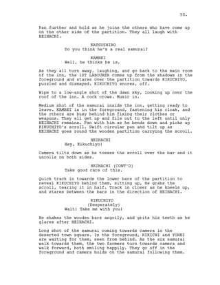 Seven Samurai Movie script | PDF