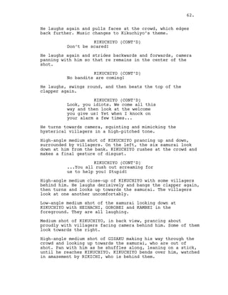 Seven Samurai Movie script | PDF