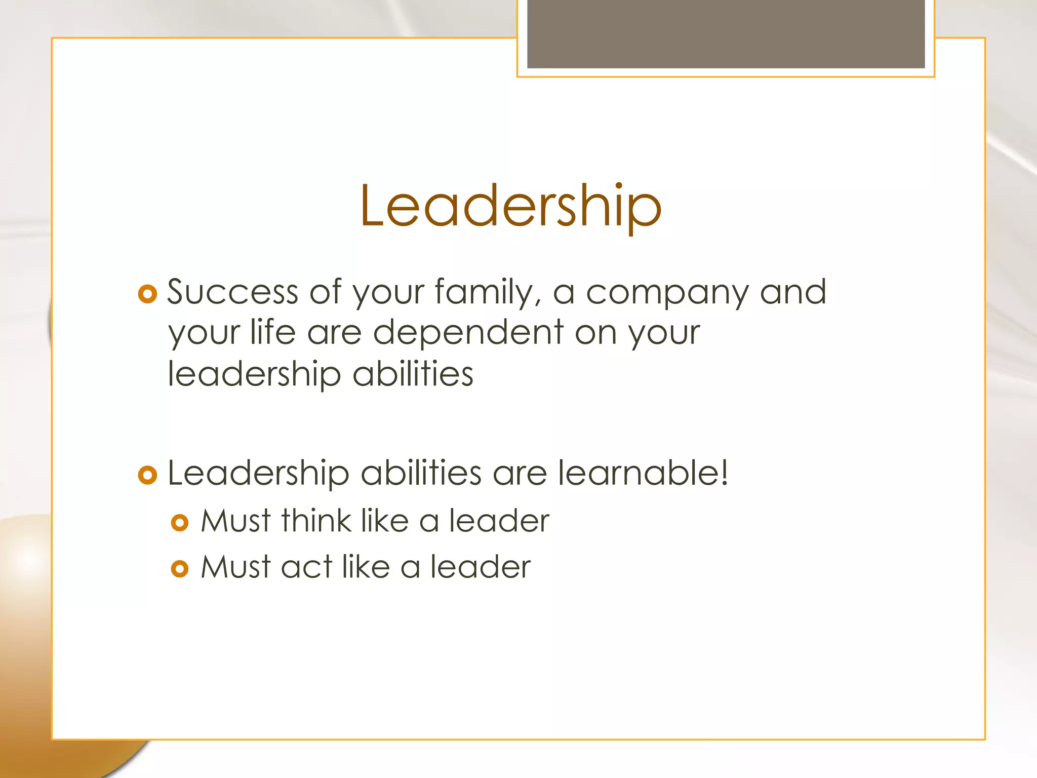 Seven secrets of leadership | PDF