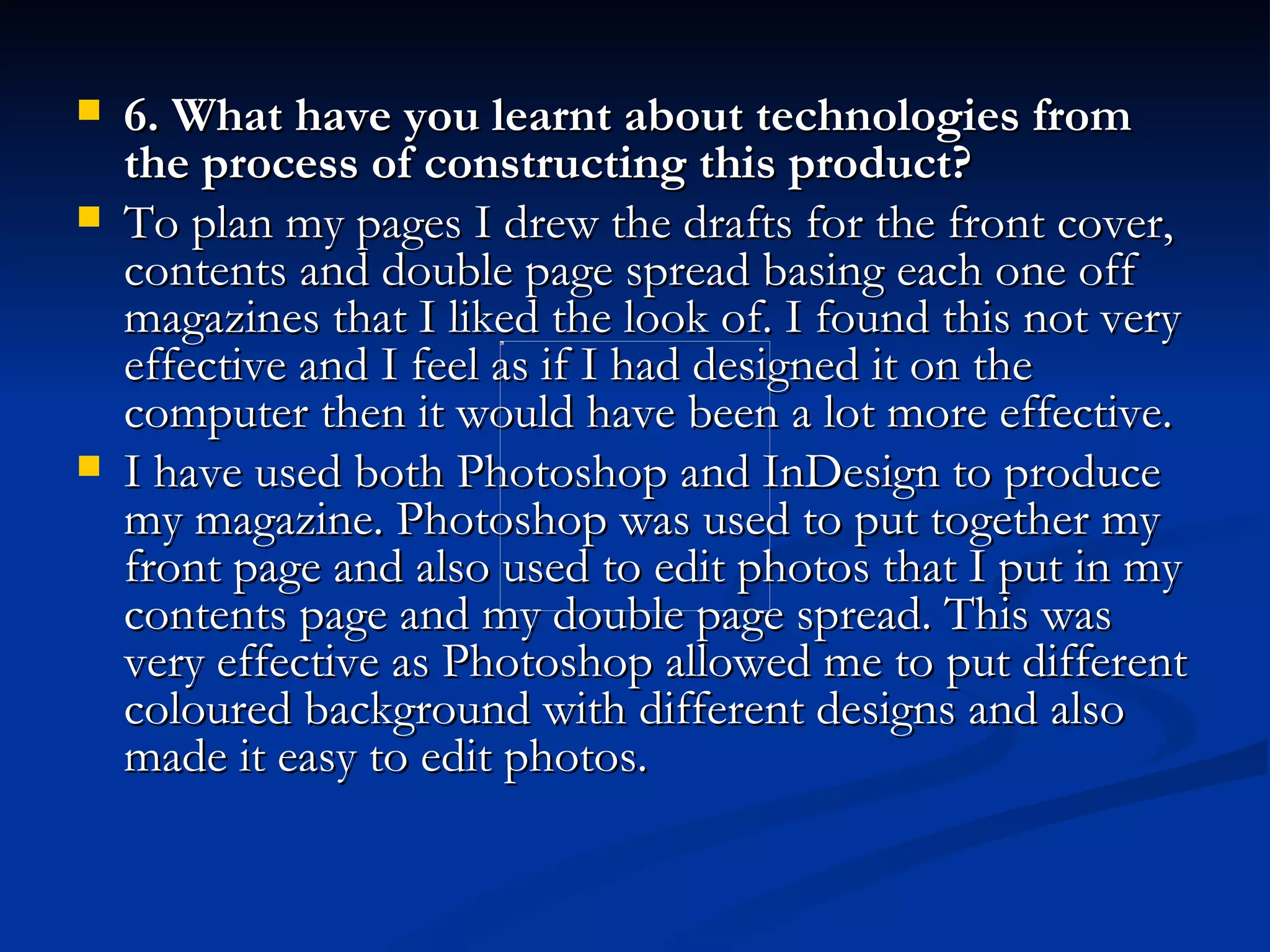 Seven sections question 6 | PPT