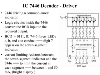 Seven segment decoders | PPTX